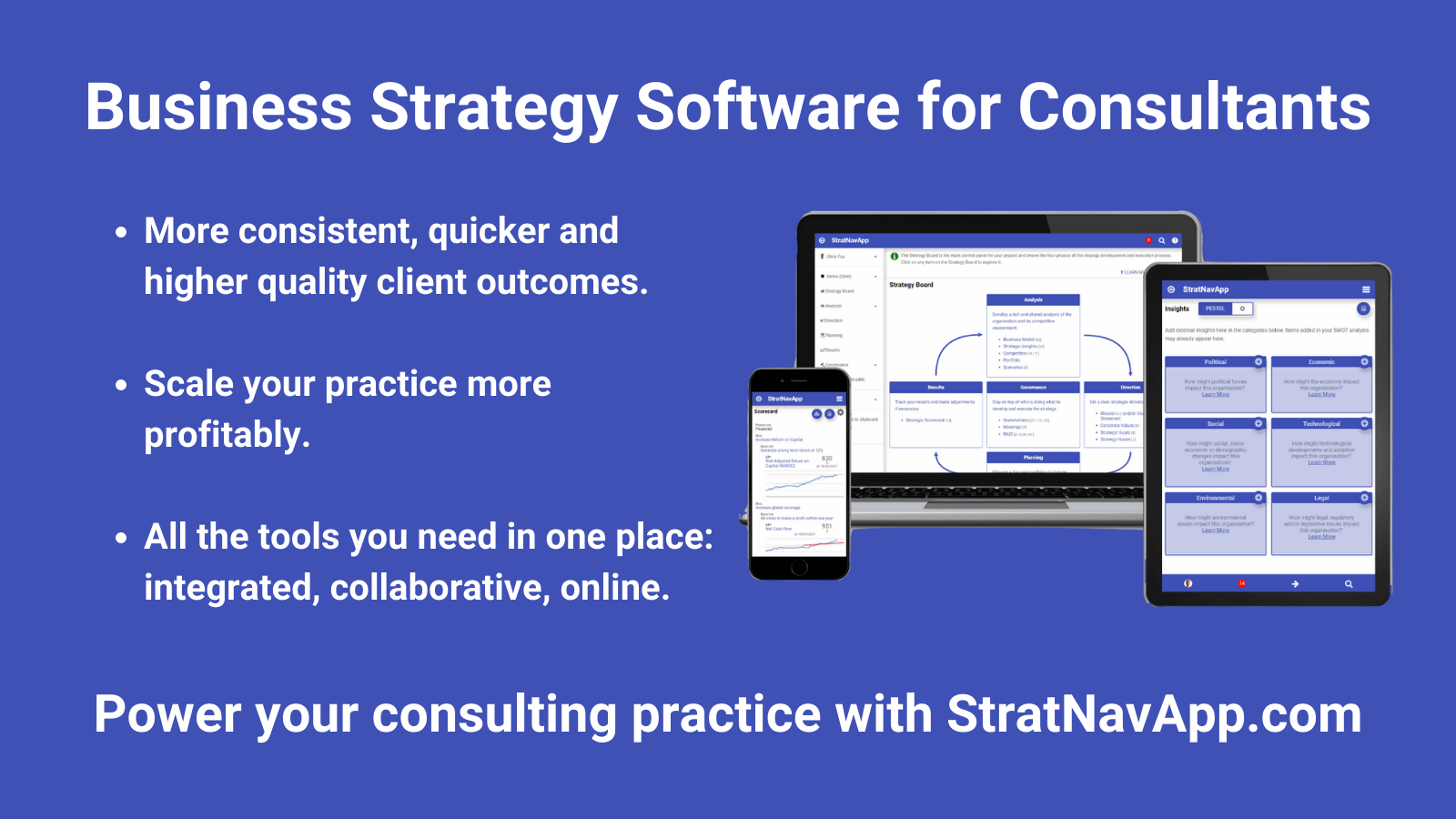 StratNavApp - Business Strategy Software for Consultants